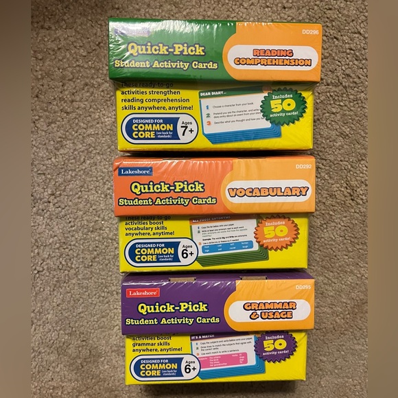 Lakeshore | Other | Lakeshore Quickpick Activity Student Cards | Poshmark